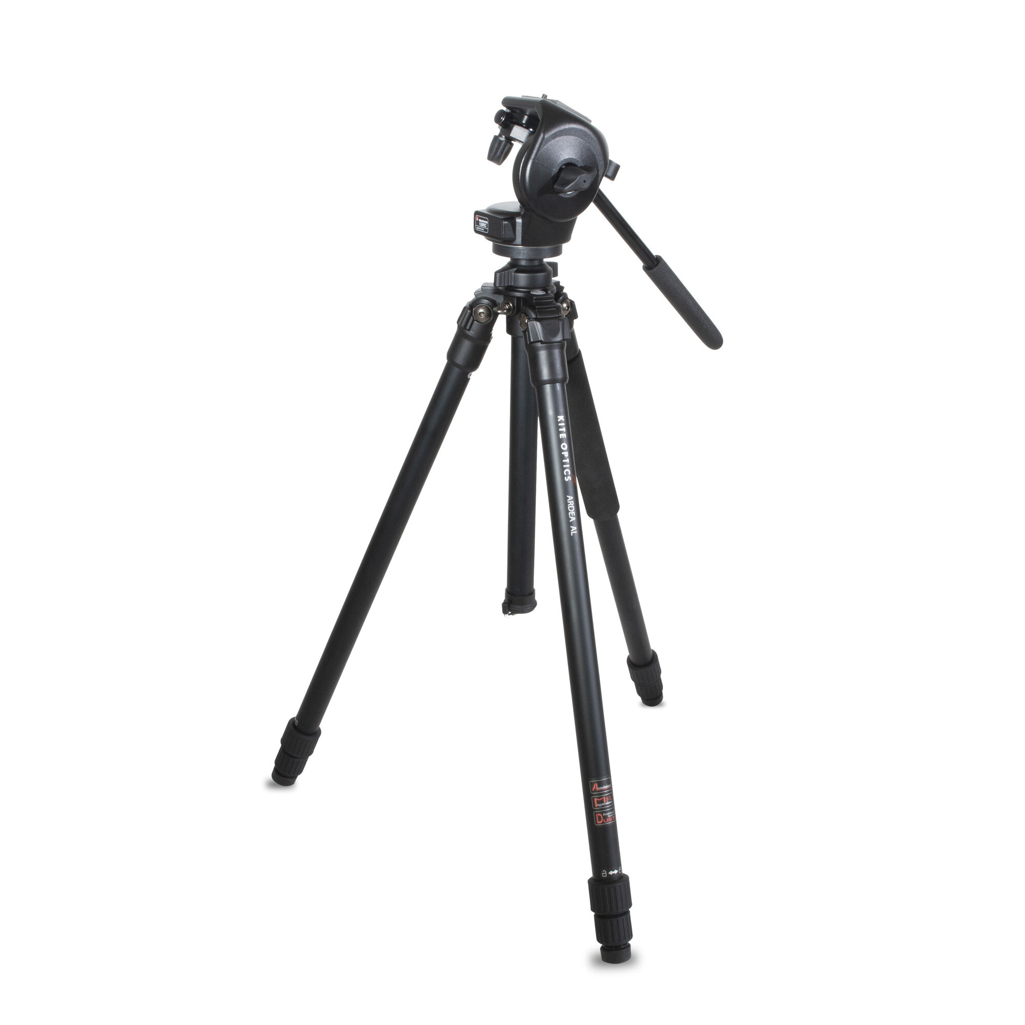 Kite Optics Aluminium-Dreibeinstativ Ardea AL + Manfrotto 128RC